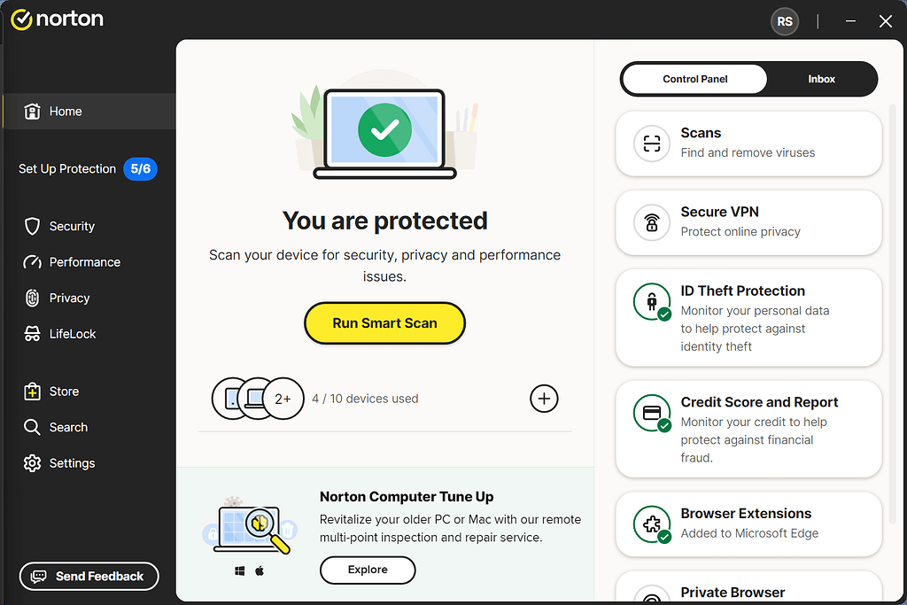 My Norton says Set Up Protection 5/6 - Norton 360 for Windows - Norton ...