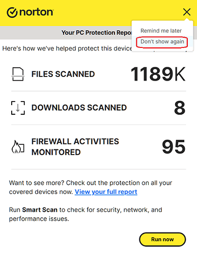How to turn off all pop ups and notifications - Norton 360 for Windows ...