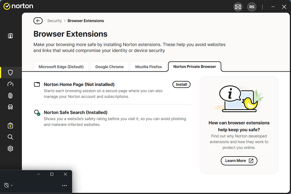Norton Private Browser and Norton Home Page extension - Norton 360 for ...