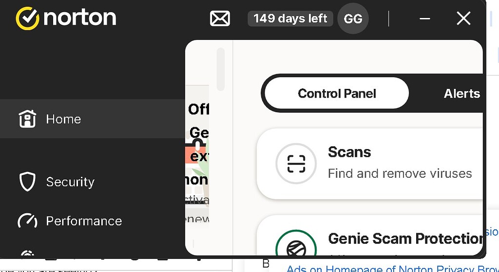 Norton 360 page type is too large - Norton 360 for Windows - Norton ...