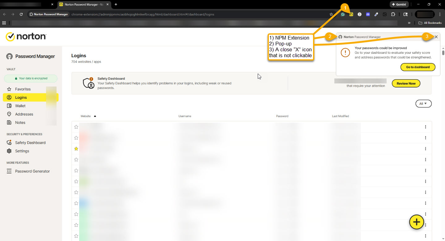 Blocking UI overlay in Chrome extension — non-dismissible Safety ...
